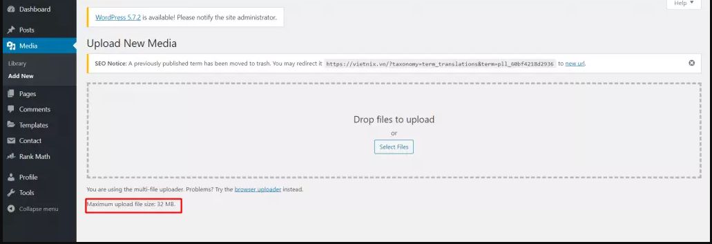 8 Cách tăng dung lượng upload file trong WordPress
