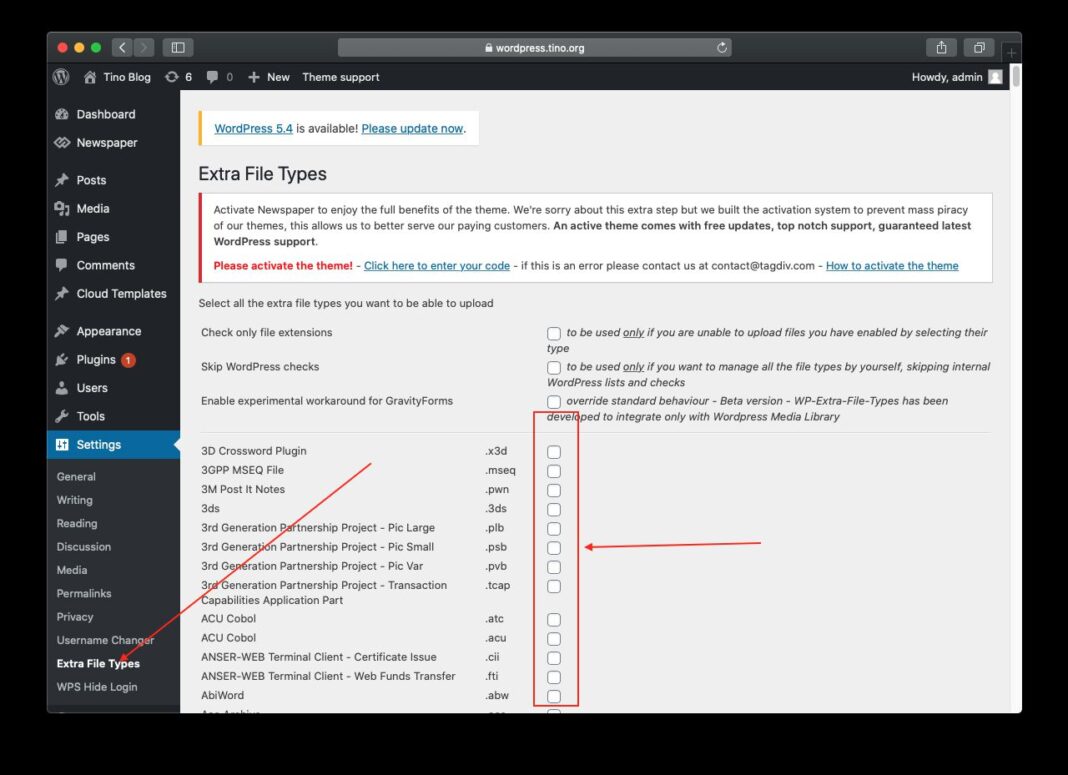 Fix lỗi "Sorry, this file type is not permitted for security reasons ...